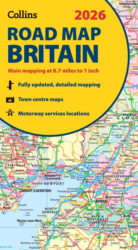 Collins Road Atlas- 2026 Collins Road Map of Britain | bol