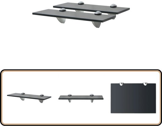 vidaXL Zwevende Schappen - 30x20 cm - Set van 2 Zwevende Plank ...