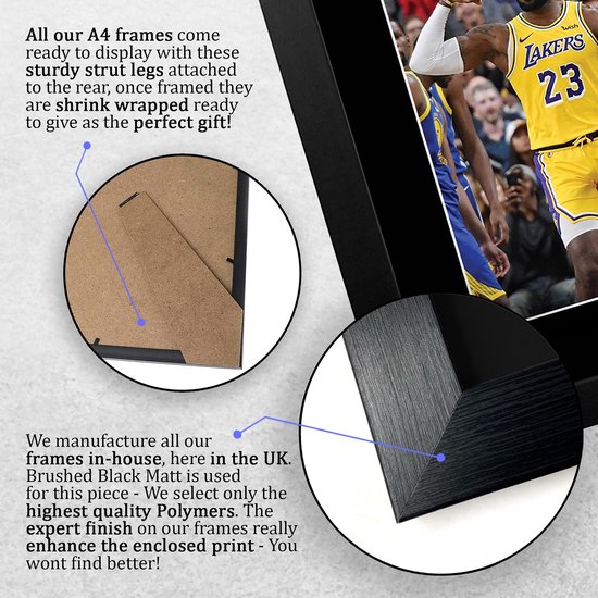 HWC Trading Lebron James Gifts Los Angles Lakers Van Printed Image ...