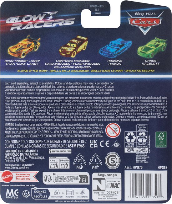 Disney Pixar Cars Disney and Pixar Cars Glow Racers Jackson Storm, Auto ...