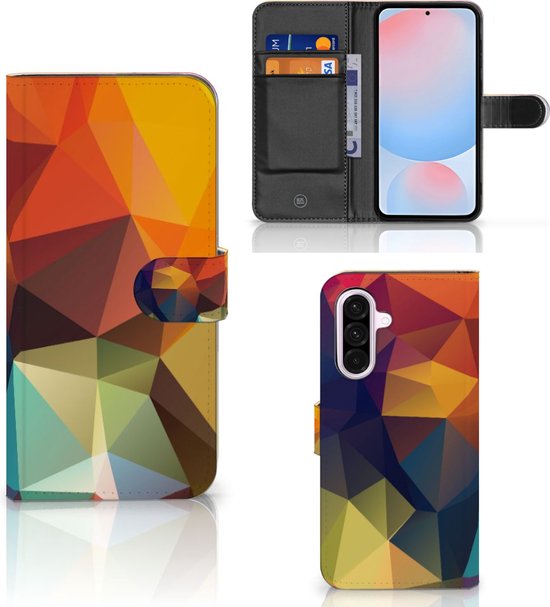 Samsung Galaxy A56 Book Case Polygon Color | bol