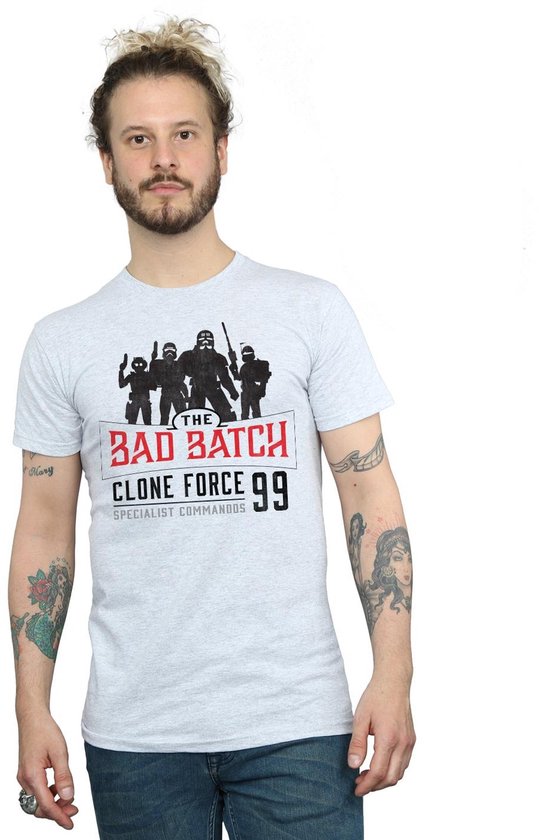 Star Wars Heren The Bad Batch Clone Force 99 T-Shirt | bol