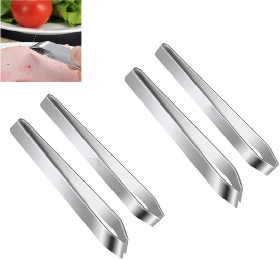 Professionele vispincet - 4 stuks vistang voor keuken - visstiftpincet ...
