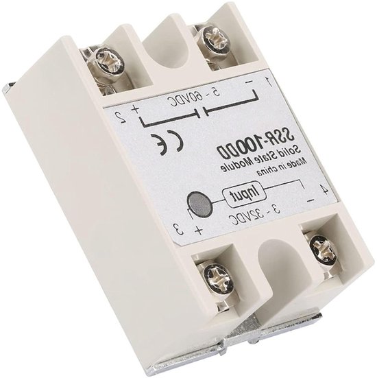 SSR-100DD Solid State Relais 100A DC 3-32V Ingang 5-200V DC Uitgang ...