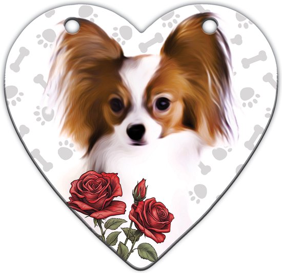 Spreukenbord - Hond: Vlinderhond | Papillon | Hartje | Hondenras ...