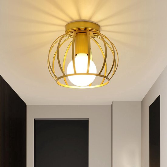 Vintage plafondlamp - E27 metalen retro plafondlamp - geschikt voor hal ...