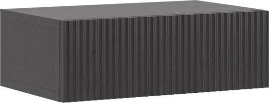 Selsey - NOLIE Nachtkastje met hanglade - 50 cm - Portland Eiken Zwart ...