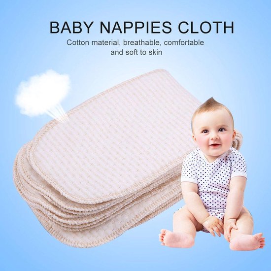 Set van 20 ademende katoenen babyluiers voor pasgeborenen ...
