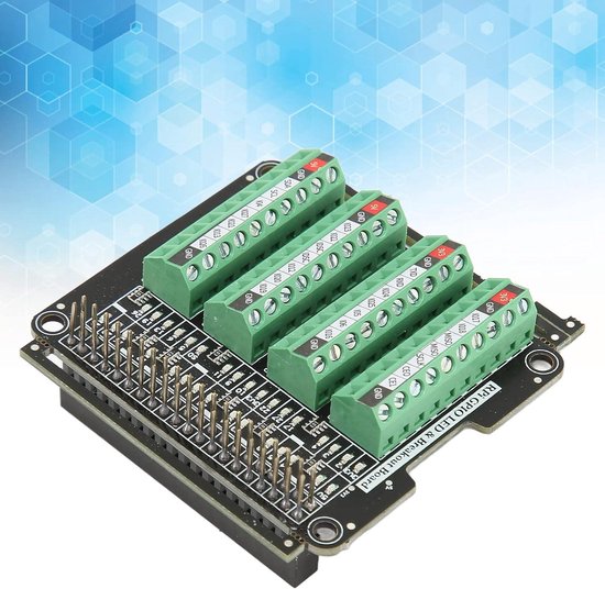 Terminal Block Breakout Board Module met LED-licht - 3.3V voor ...