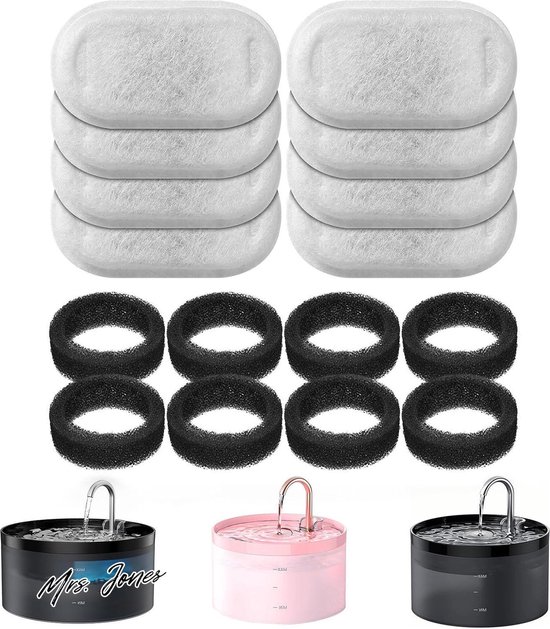 Mrs. Jones Filter voor kattenfontein - 8 stuks filters - 8 stuks ...