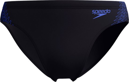 Speedo Hyperboom Splice Brief Heren Sportzwembroek - Zwart/Blauw | bol
