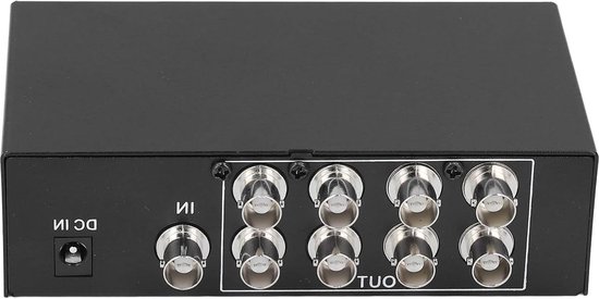 8 Poort 1 in 8 uit BNC Video-Splitter Box 1080P Coaxiale Verdeler ...