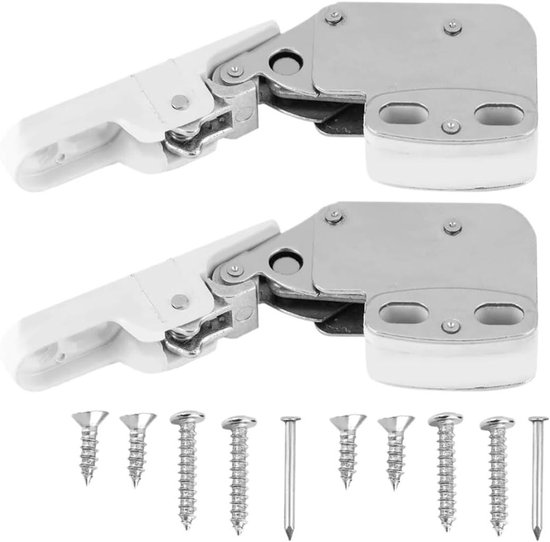 Veersnapper Mini Deurslot - 2 Stuks ABS Druksluiting met Automatische ...