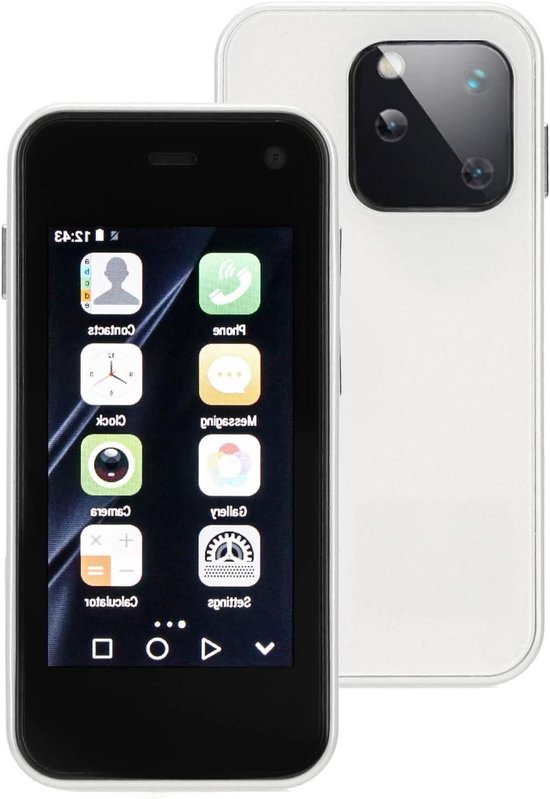 Mini-smartphone 2.5 Inch Lichtgewicht HD-touchscreen 3G WiFi GPS 1GB ...