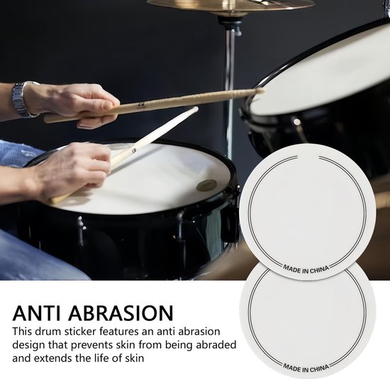Musiin Drumhead Reinforcement Thin Film Version, Bass Drum Reinforcement Patch for... | bol