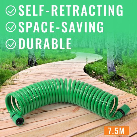 Flexibele tuinslang - 7,5 m - ideale waterslang voor tuin en auto | bol