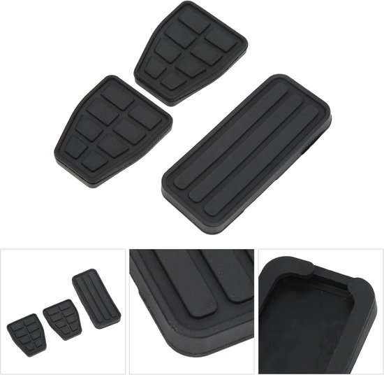 Stootkussen voor Auto Pedalen - 3 Stuks/set Rubber Koppeling, Rempedaal ...