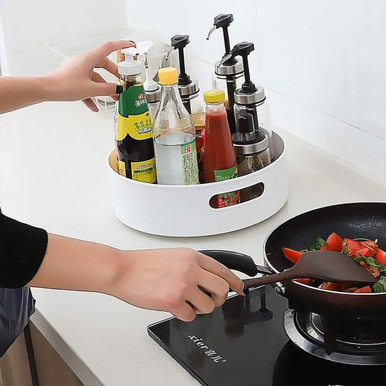 Semlos Lazy Susan Draaitafel Kast Organizer, Multifunctioneel ...