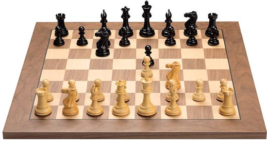 DGT USB electronic chessboard, walnut/clone + Ebony figures | Games | bol