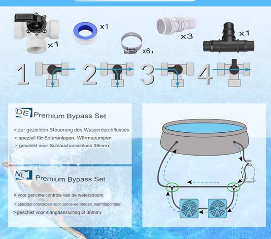 Pool Heater - Zwembad Verwarming Solar - Zwembad Verwarming Zonne Energie | bol