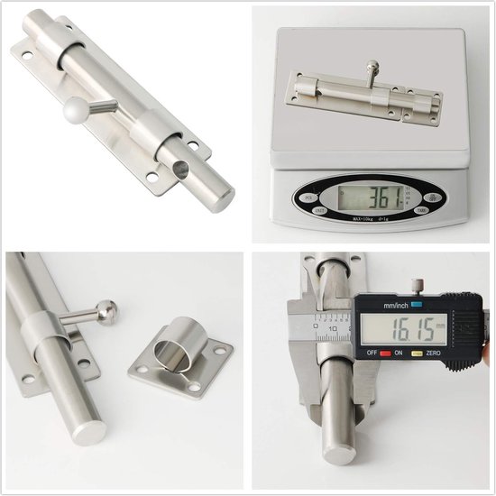 Deurgrendel grendel RVS grendelslot slotgrendel poortgrendel ...