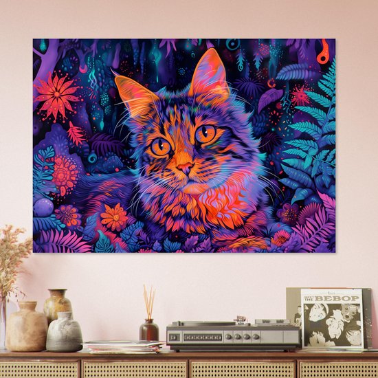 [Two Ravens] Kat Poster, Katten Kunst, Kat Muur Decoratie, Katten ...