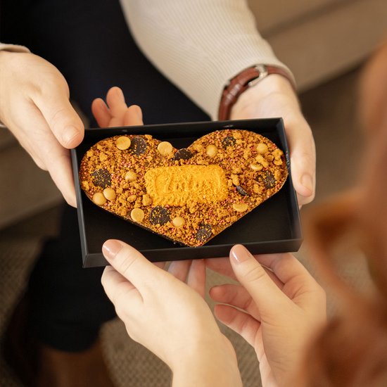 Valentijn Chocoladehart Lotus - Chocolade Cadeau - Ambachtelijke ...