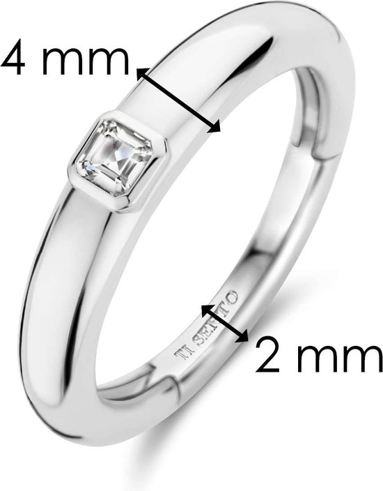 TI SENTO Ring 12329ZI - Zilveren dames ring - Maat 60 | bol