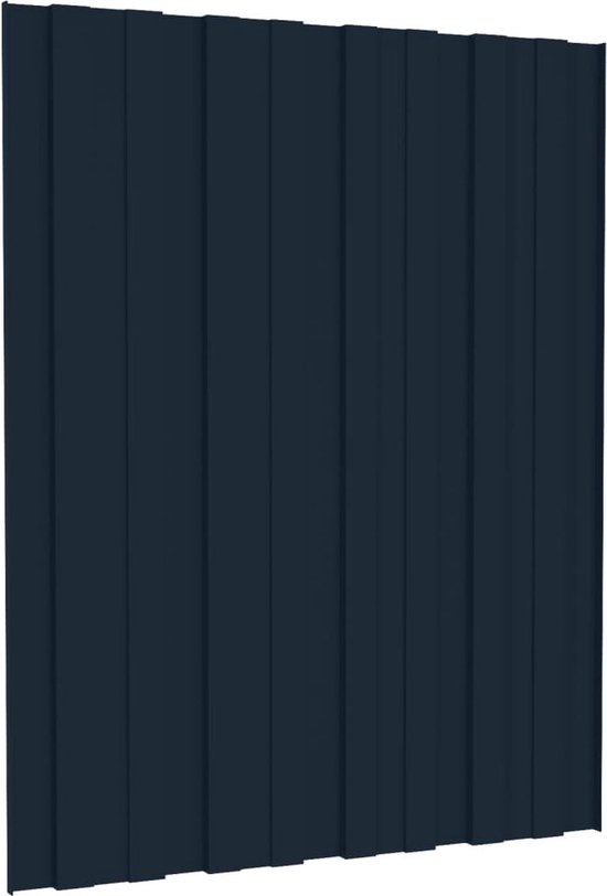 vidaXL Dakpanelen 36 st 60x45 cm gegalvaniseerd staal antracietkleurig ...