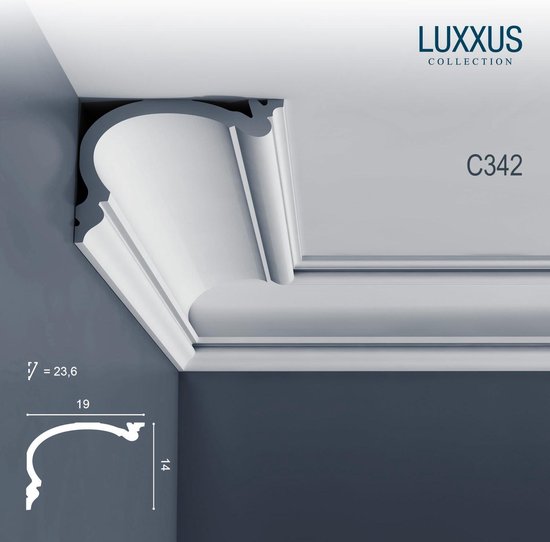 1 doos 10 Kroonlijsten Origineel Orac Decor C342 HERITAGE L LUXXUS Plafondlijsten... | bol.com