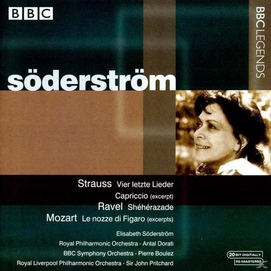 Vier Letzte Lieder/Sheherazade/Porg, Elisabeth Soderstrom | CD (album ...