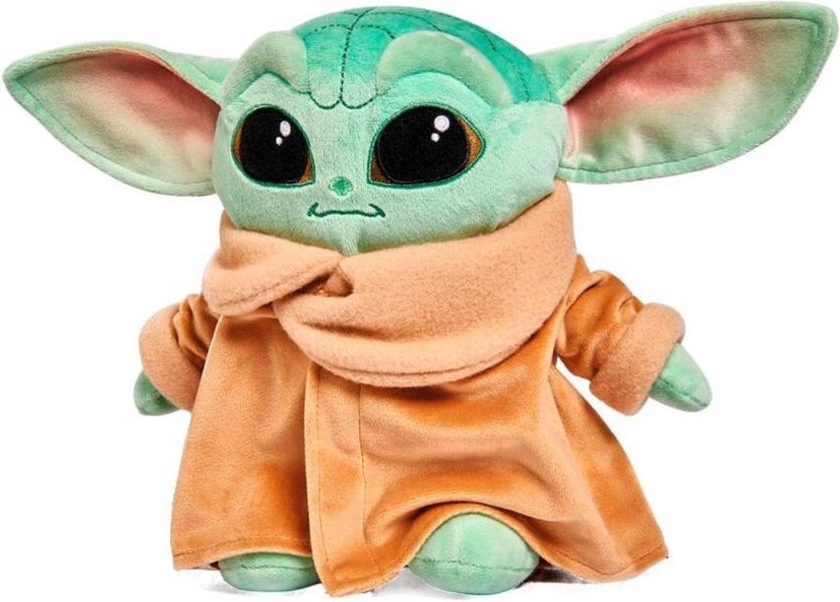 Star Wars Knuffel Baby Yoda Junior 25 Cm Pluche Groen/bruin | Games ...