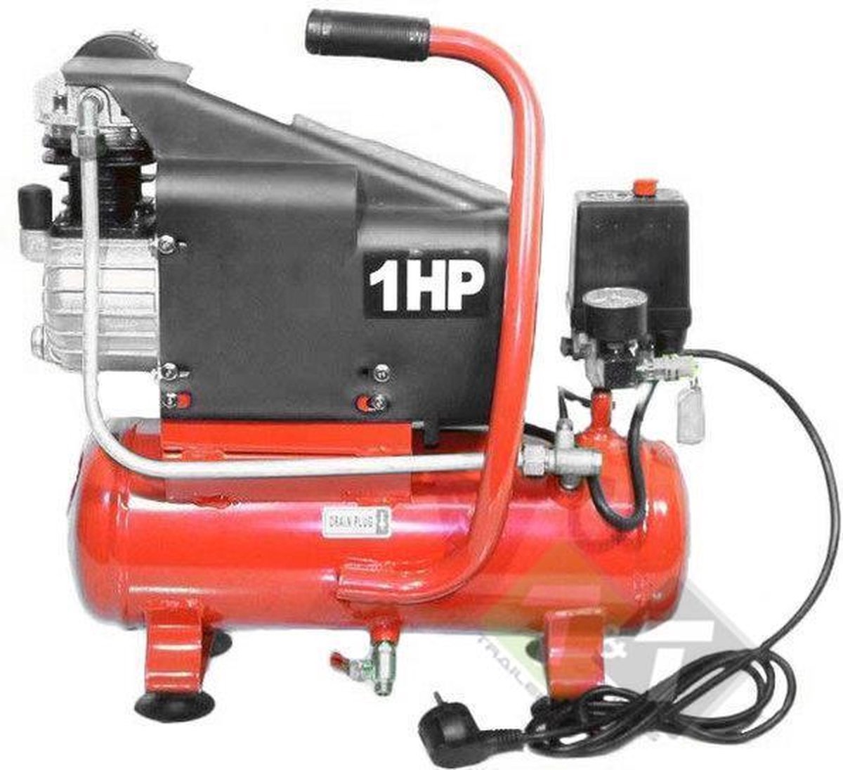 Compressor, 220 Volt, 8 bar druk, 6 liter inhoud | bol.com