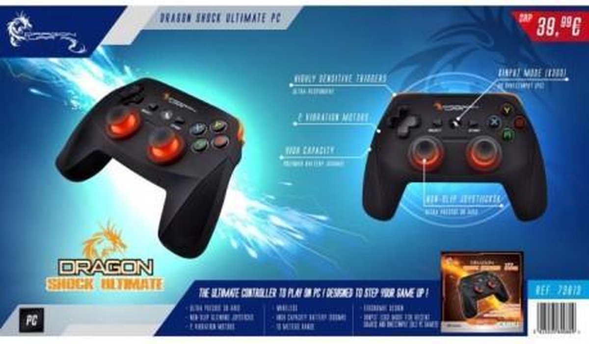 Dragon War Dragon Shock Ultimate Wireless PC Controller | bol.com