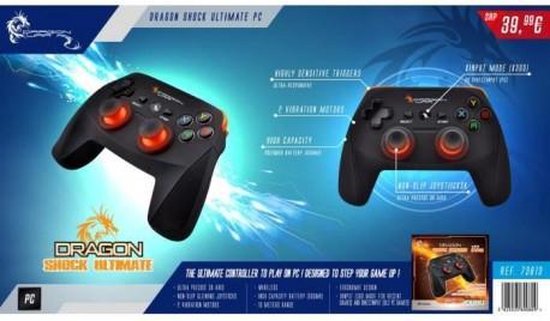 Dragon War Dragon Shock Ultimate Wireless PC Controller | bol