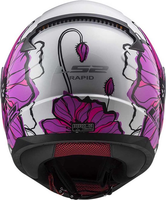LS2 FF353 Rapid Volledige Gezicht Helm -Poppies / Pink XL | bol.com
