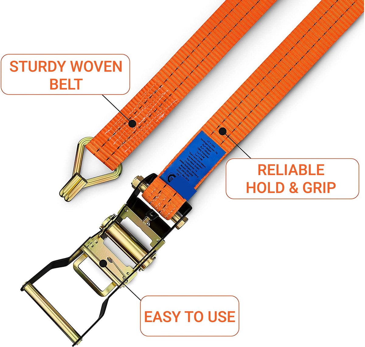 SafeStrap spanbanden met haken - Extreem robuuste spanbanden volgens EN ...