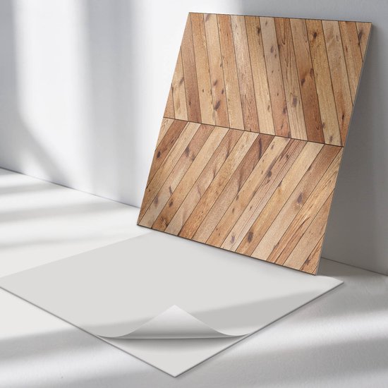 Wallfluent Vinyl Wandpaneel - Diagonaal bordpatroon PVC Muurpaneel - 50 ...