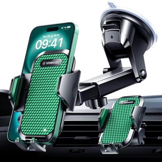 Telefoonhouder Auto Legergroen - Duurzame en Stabiliteits Garandeerde ...