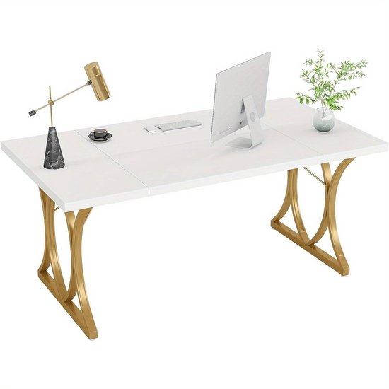 Bureau – Computertafel – Werktafel – Kantoortafel – Eettafel – Wit Met ...