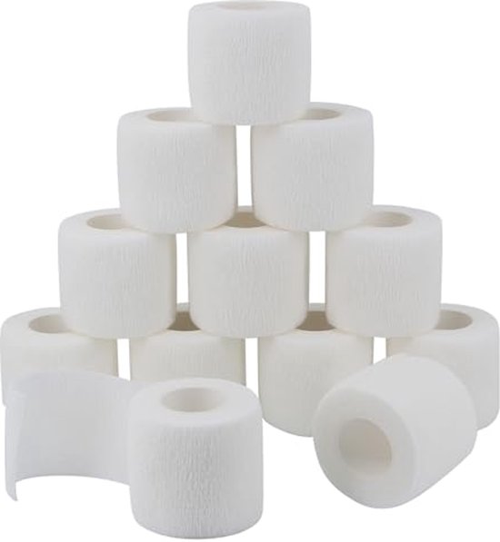 Zelfklevend verband, 12 rollen van 5 cm x 4,5 m - Elastisch verband ...