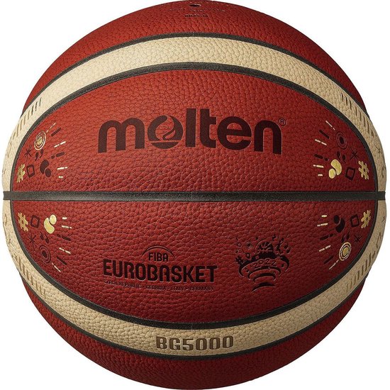 Molten Bg5000 (Size 7) Fiba Eurobasket Basketbal - Oranje | Maat: 7 | bol