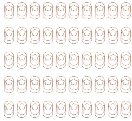 50 stuks paperclips, stervormige schattige bladwijzerclips, houd tafel ...
