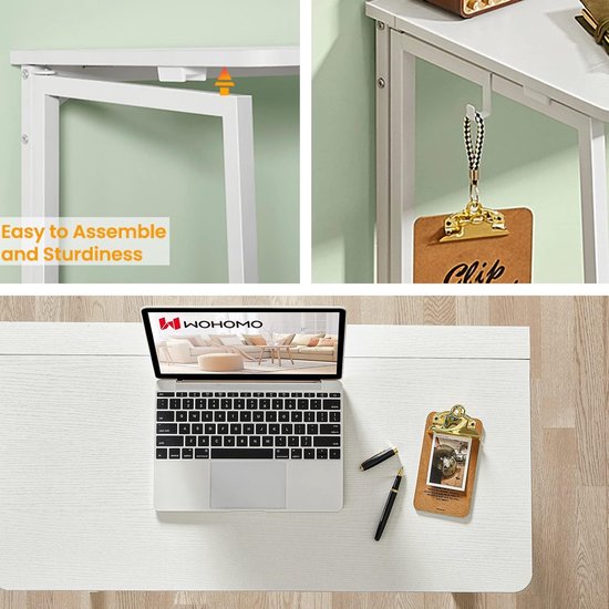 Petit bureau caché - idéal pour les petits espaces - 1 pièce | bol