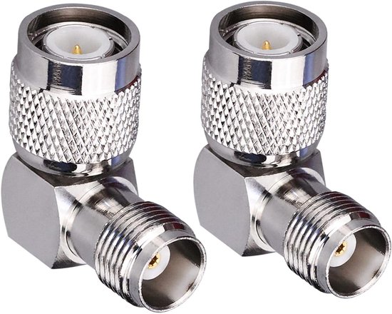 2 Pack Haakse Connector 90 Graden Coaxiale Adapter TNC L Type RF ...