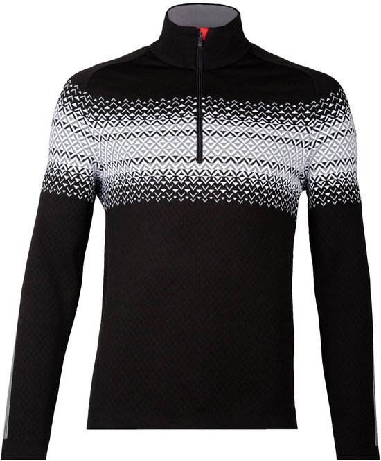 NEWLAND - N3 4112 man t-neck - Skipully heren - Zwart, wit | bol