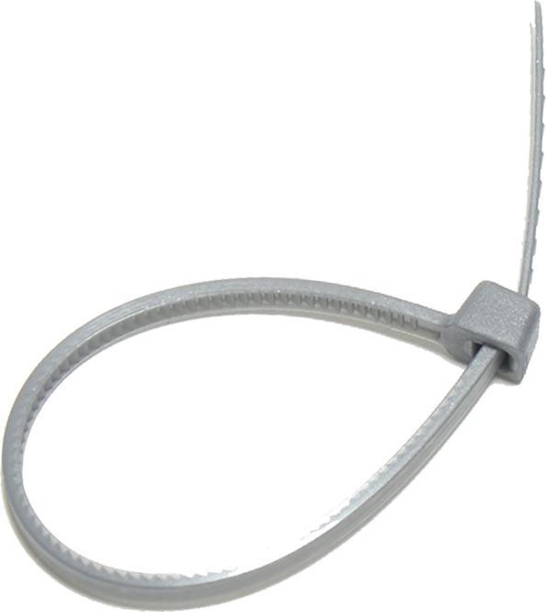 Kabelbinders 2,5 x 100 mm - grijs - zak 100 stuks - Tiewraps - Binders ...