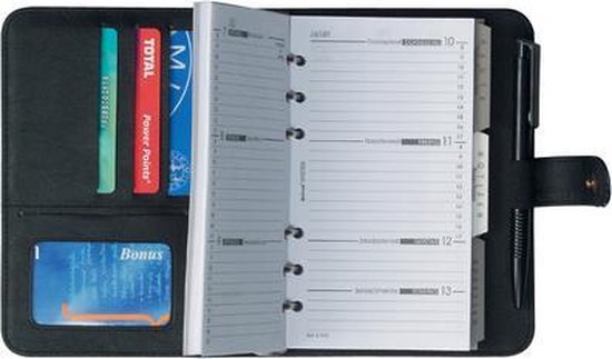bind personal organizer model 17501-1, A7, zonder kalender, zwart | bol