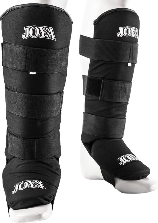 Joya Fightgear - "Velcro" scheenbeschermers - Zwart - XS | bol