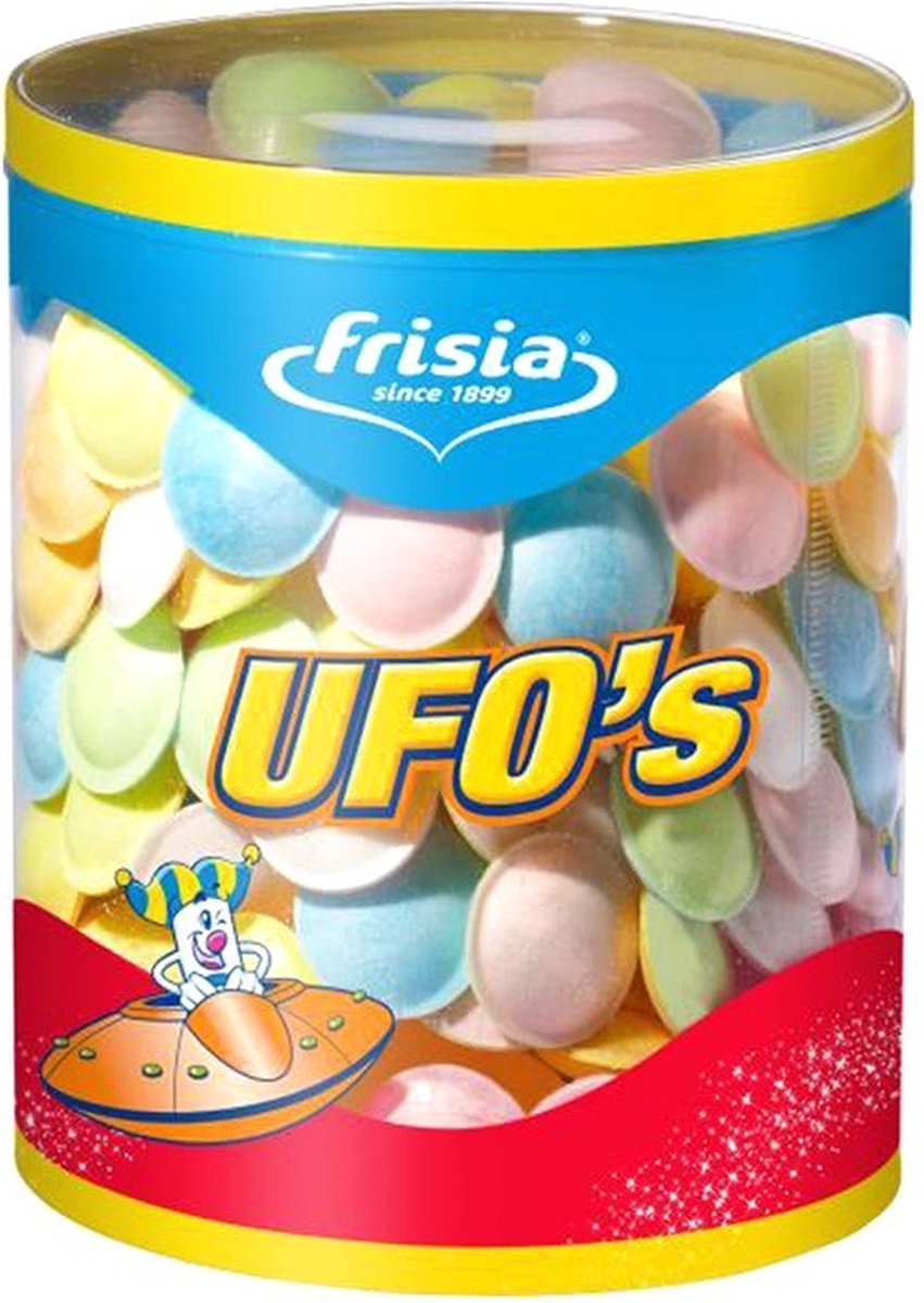 Frisia Zure Fruit Ufo's - 300 stuks - eetpapier - ufo's | bol.com